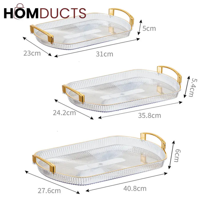 3pcs Acrylic Tray Set (Box Packing) – Homducts