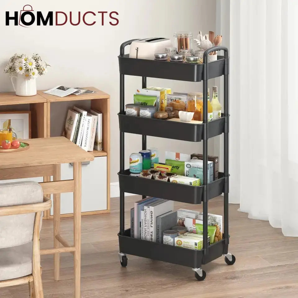 4 Layer Trolly With Wheels – Homducts
