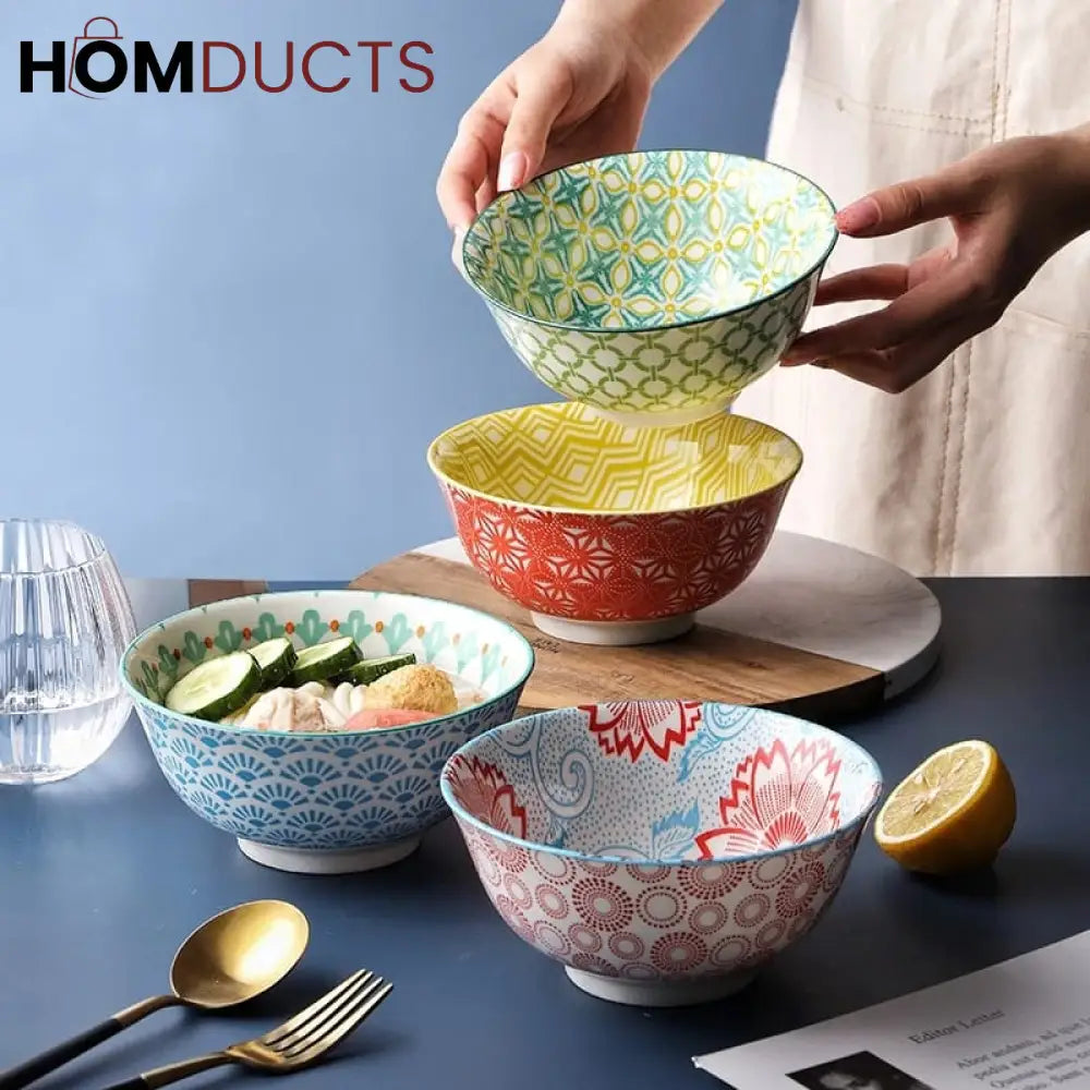 6pcs Porcelain Bowl Set (Box Packing) – Homducts