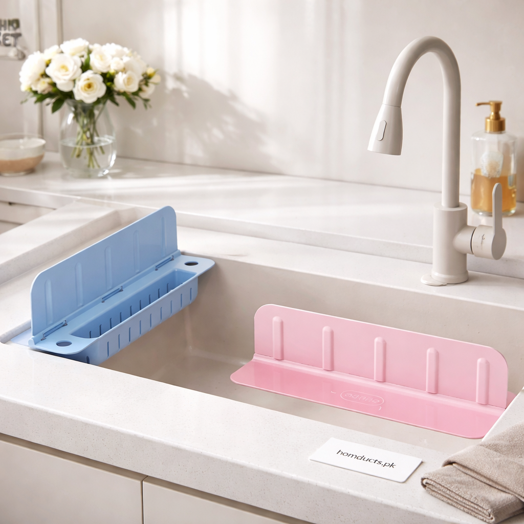 Multi-Purpose Sink Splash Guard & Dish Drying Organizer – Homducts