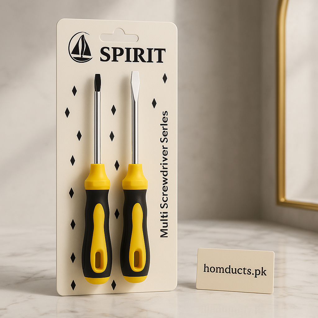 SPIRIT Multi Screwdriver Set – Flat & Phillips Head | Durable Non-Slip ...