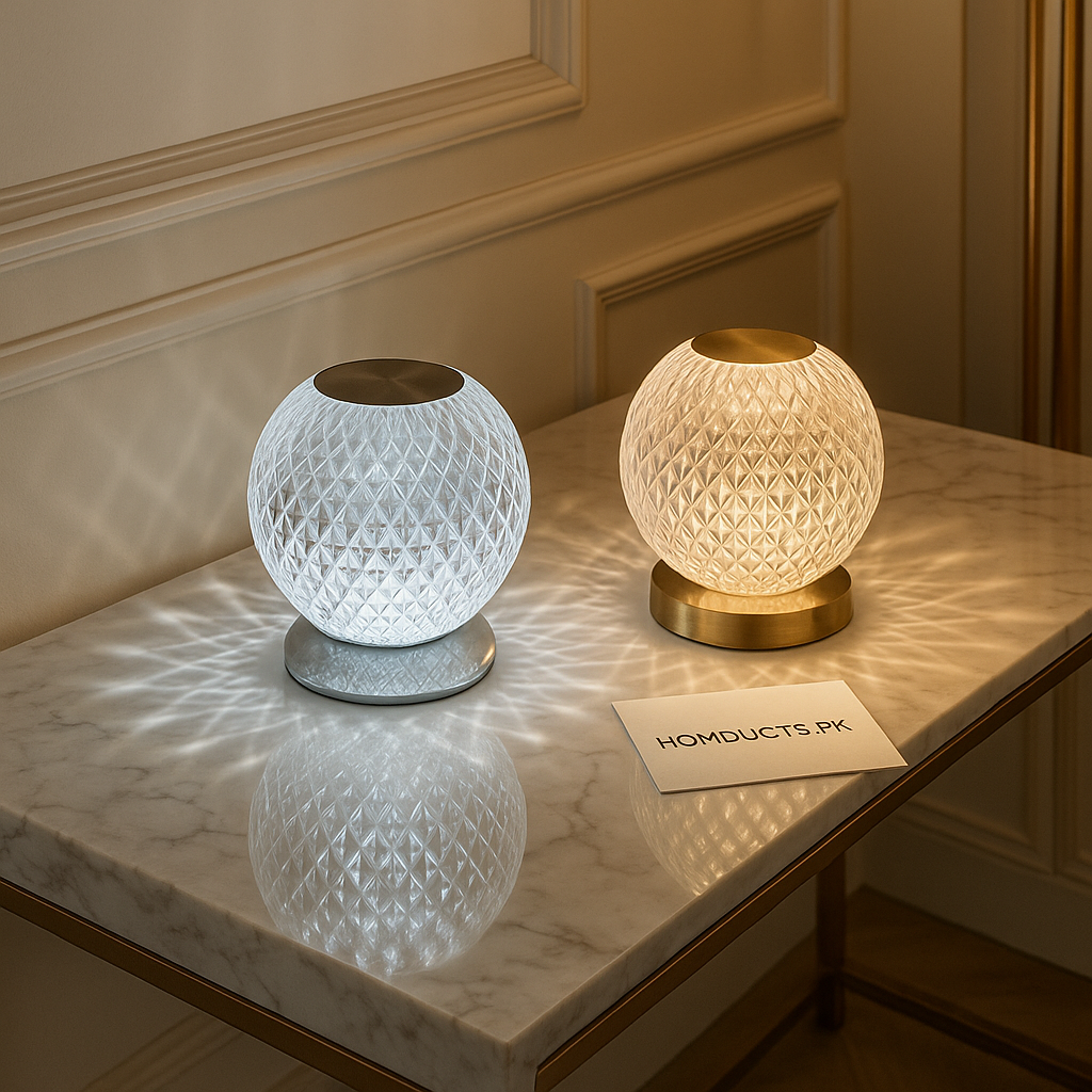 Luxury Crystal LED Table Lamp – Modern Decorative Lighting – Homducts