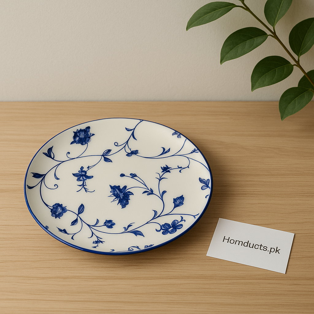 Brilliant Royal Indigo Porcelain Dinner Plate – Elegant Blue & White F ...