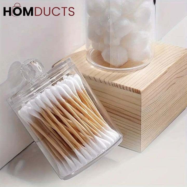 Acrylic Cotton Swab Holder – Homducts