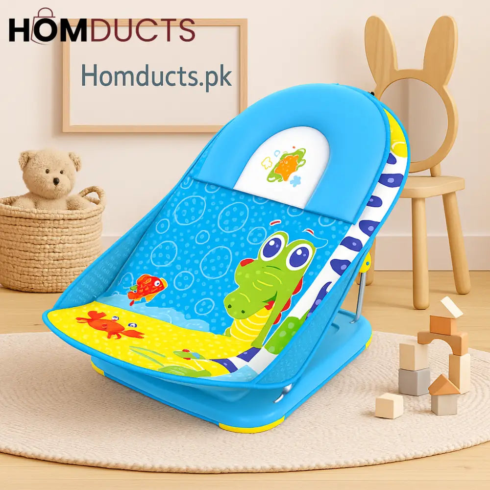 Aqua Pals Baby Bather Seat – Foldable & Vibrant Infant Bath Chair with ...