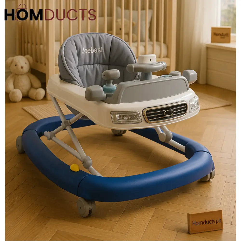 BebeCruze Premium Baby Walker – Car-Inspired Design with Padded Seat ...