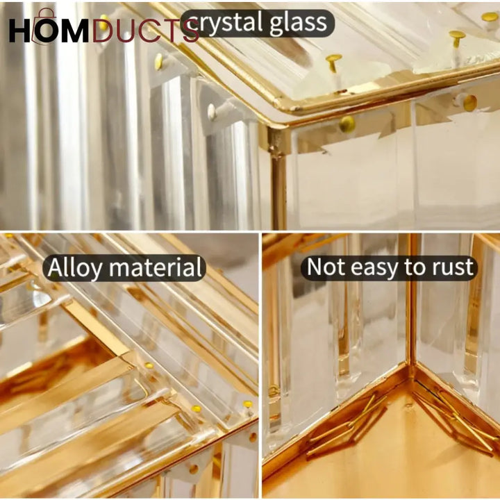 Crystal Glass Tissue Box – Homducts