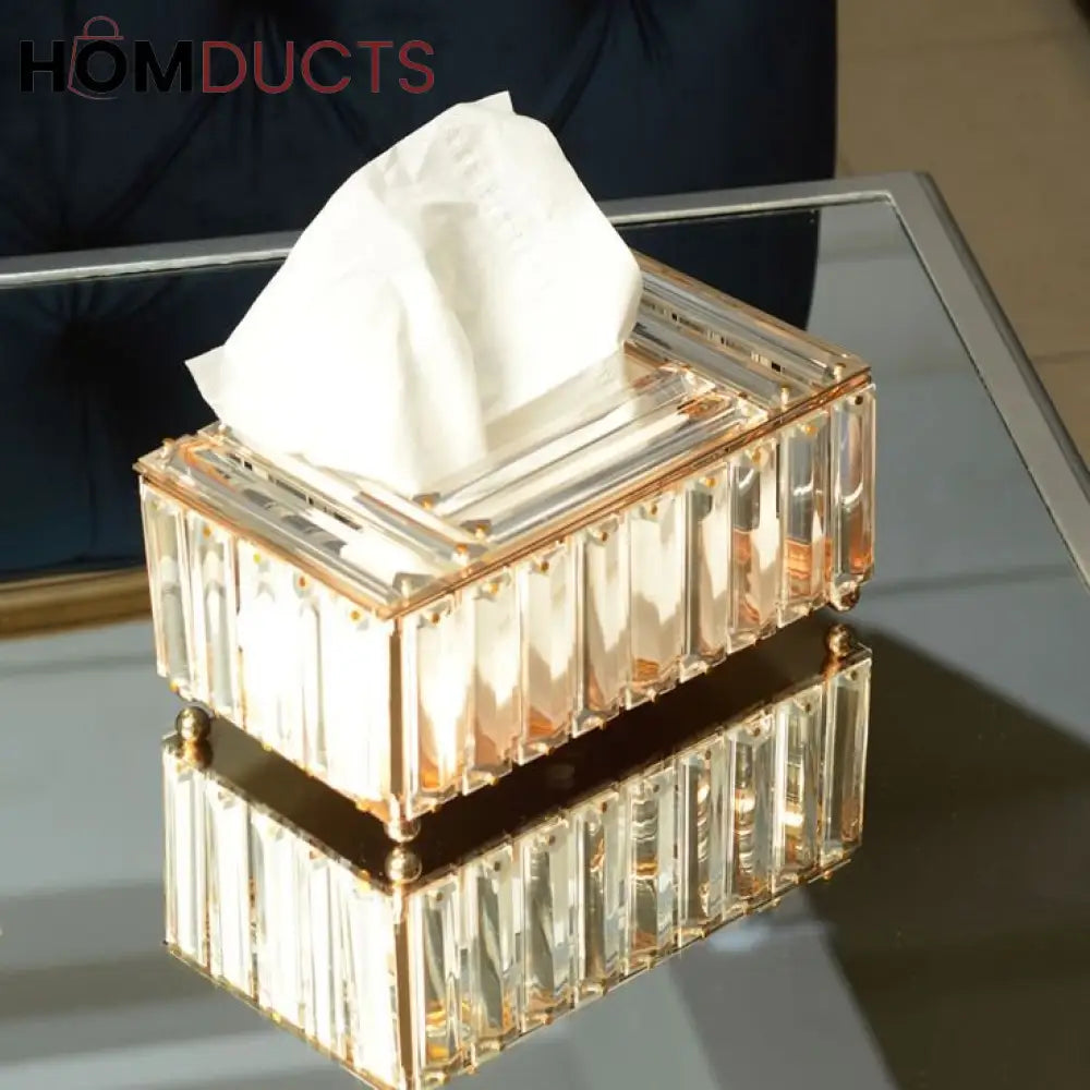 Crystal Glass Tissue Box – Homducts