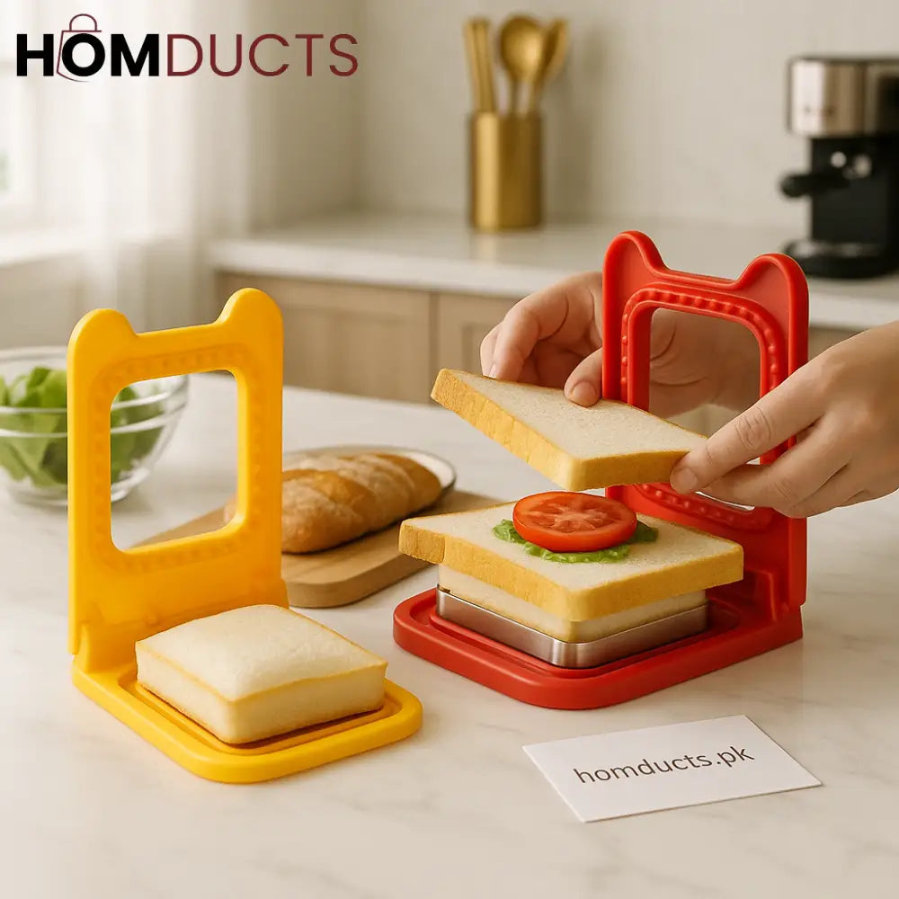 Cute Sandwich Bread Cutter & Sealer – Round & Square Shapes – Homducts
