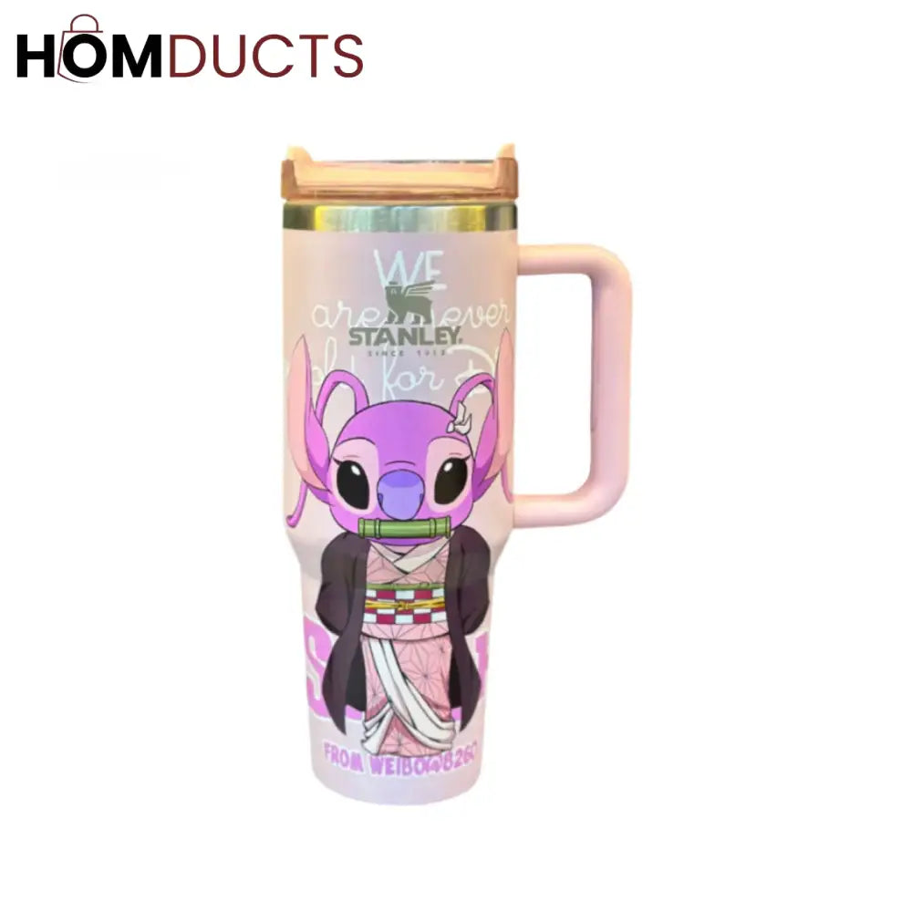 Demon Slayer Nezuko x Stitch Stanley Quencher H2.0 Tumbler 40oz – Anim ...