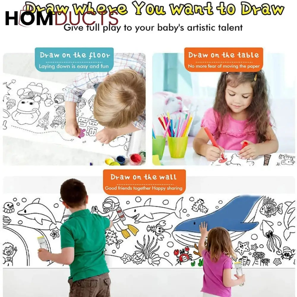 Kids Drawing Roll – Homducts