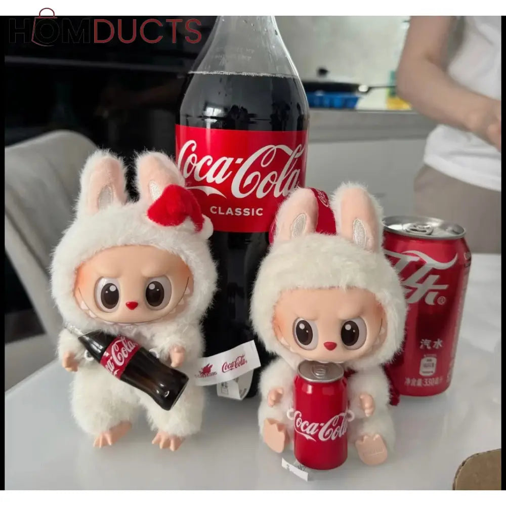 Labubu Coca-Cola Edition Plush Collectible Set – Bottle & Can Version ...