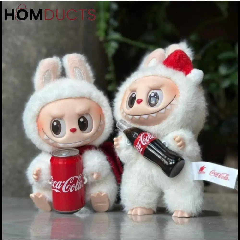 Labubu Coca-Cola Edition Plush Collectible Set – Bottle & Can Version ...