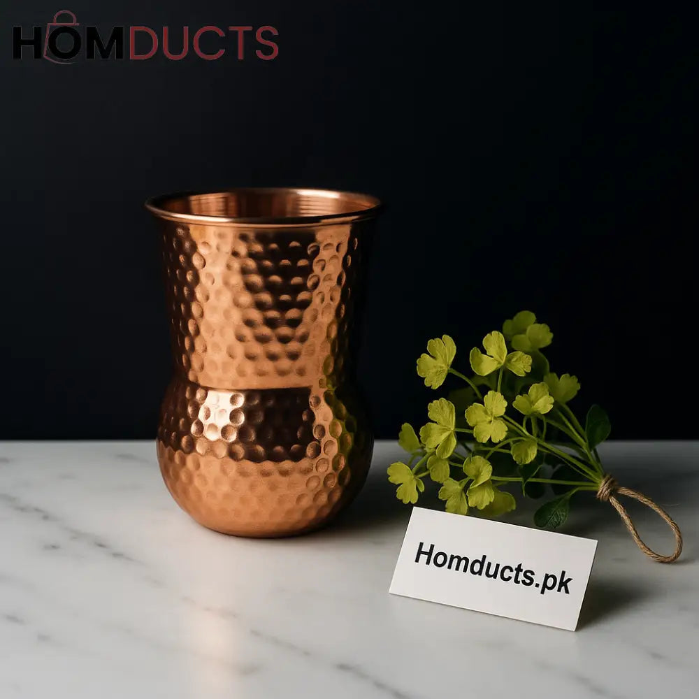 Luxury Hammered Copper Drinking Cup – Premium Handmade Water Tumbler ...