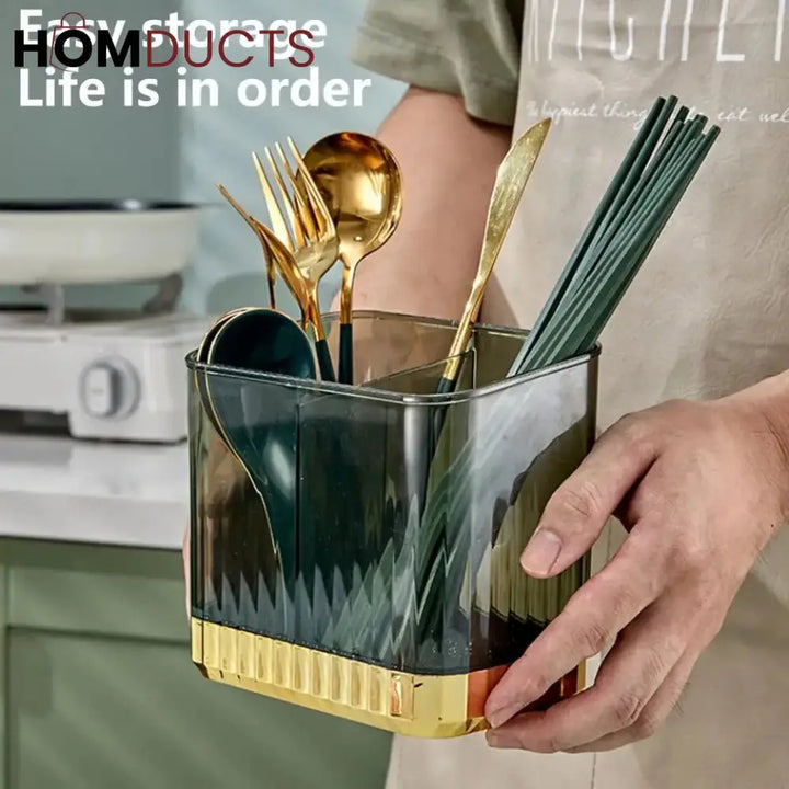 Luxury Transparent Cutlery Organizer – Homducts