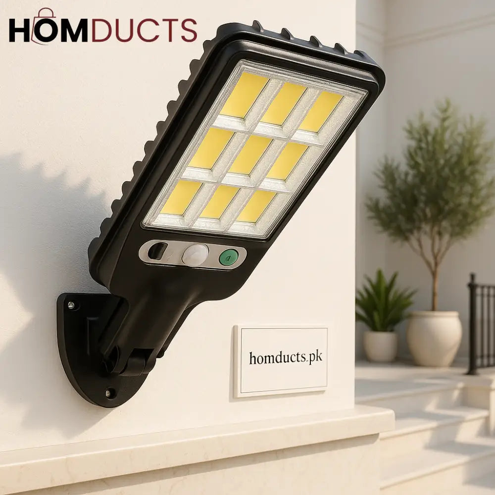 Premium Solar LED Wall Light with Motion Sensor & Remote Control – Wat ...