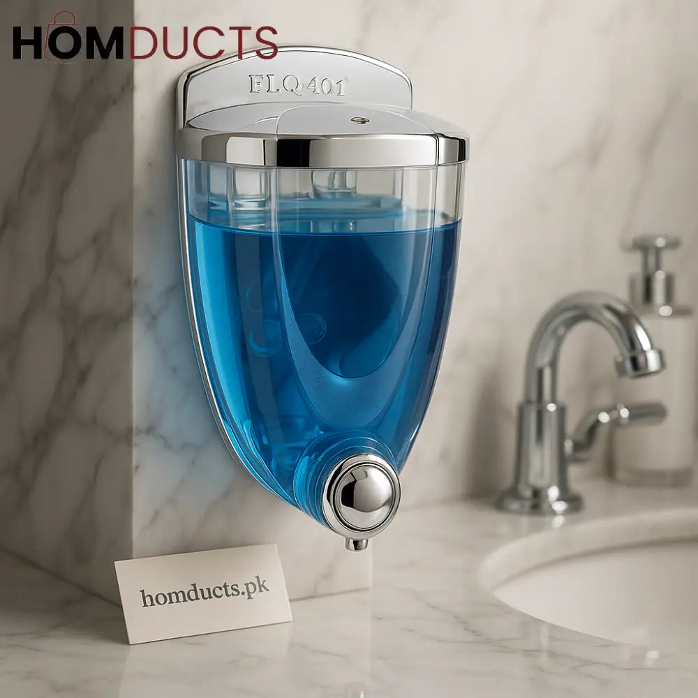 Premium Wall-Mounted Liquid Soap Dispenser – Chrome Finish – Homducts