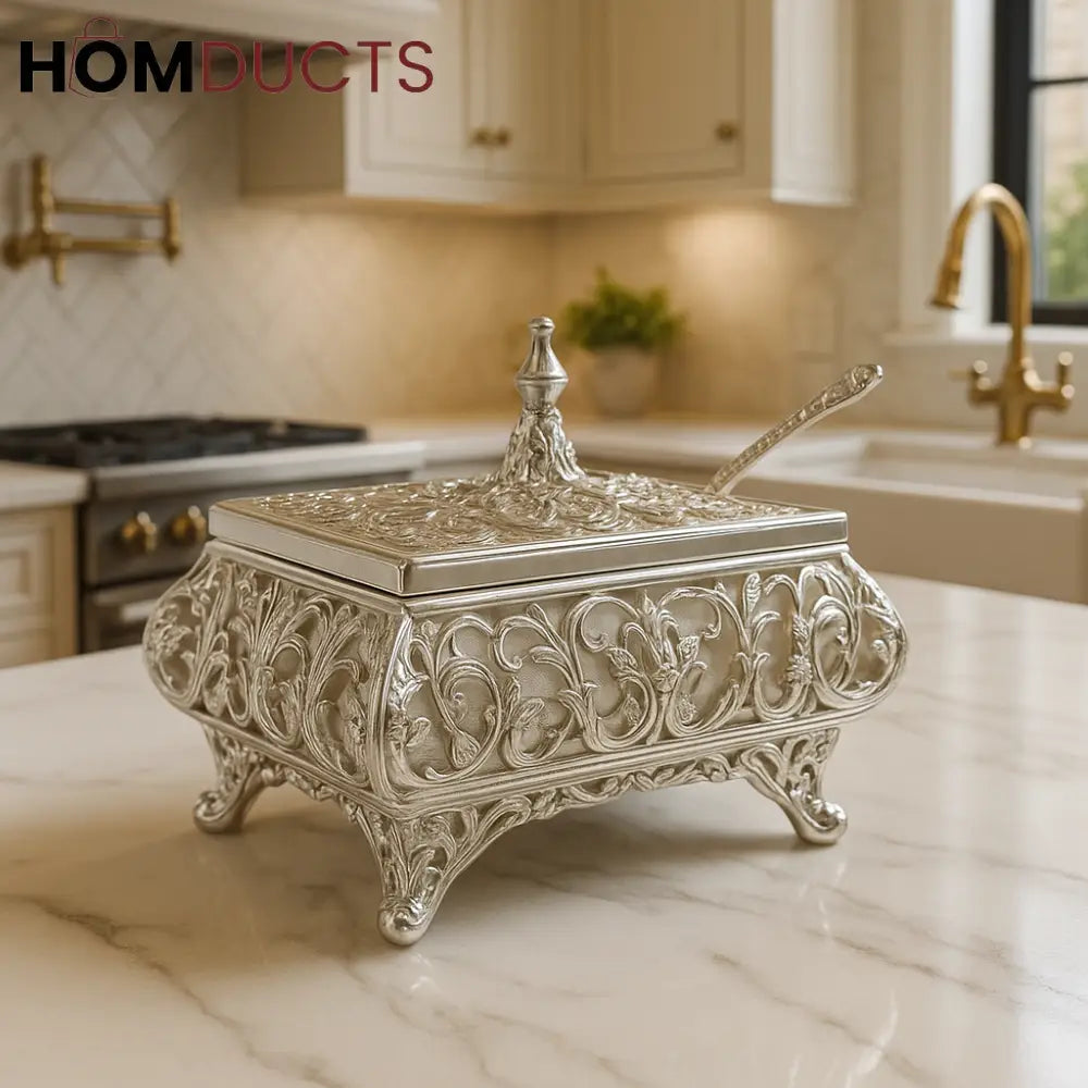 Royal Silver Sugar Server with Spoon – Homducts