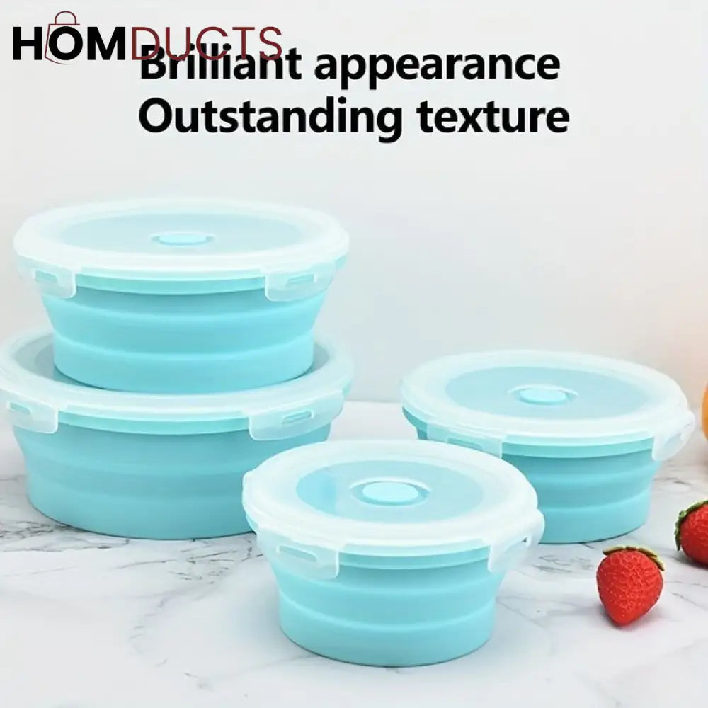 Silicone Collapsible Bowl Set (4pcs) – Homducts
