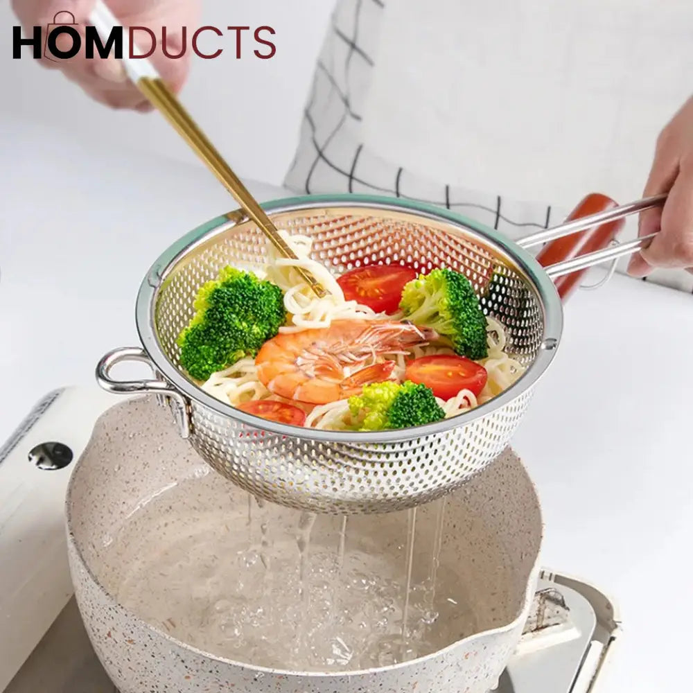 Stainless Steel Rice Strainer With handle – Homducts