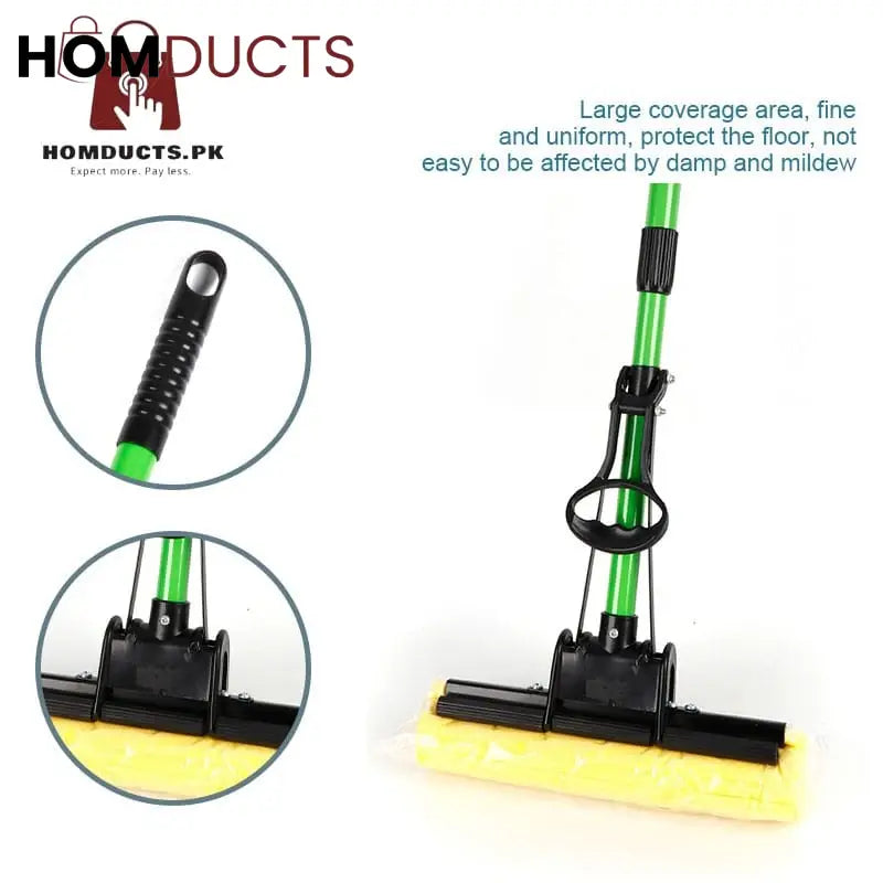Super Absorbent Professional Roller Sponge Foam Mop – Homducts