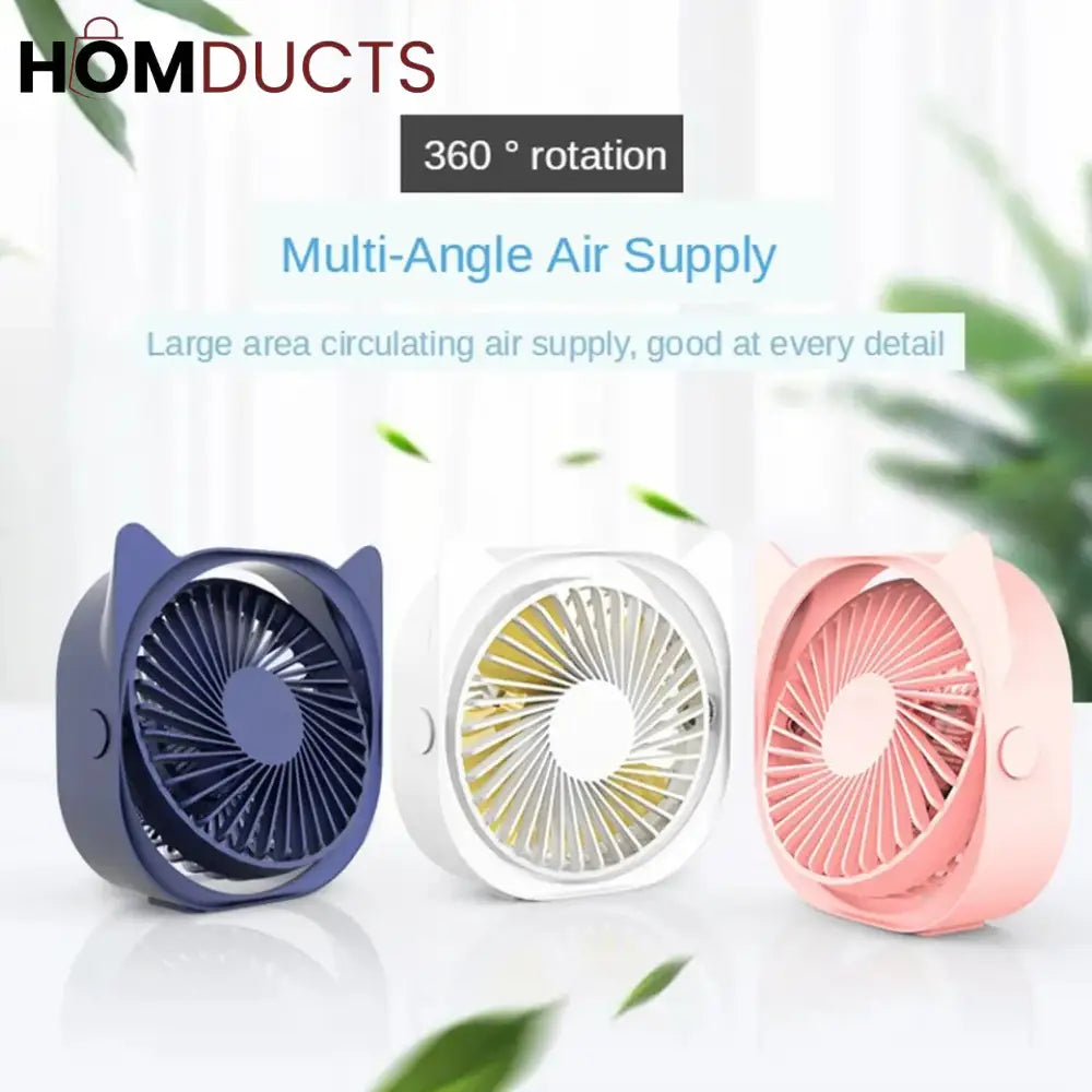 USB Mini Chargeable Desktop Fan – Homducts