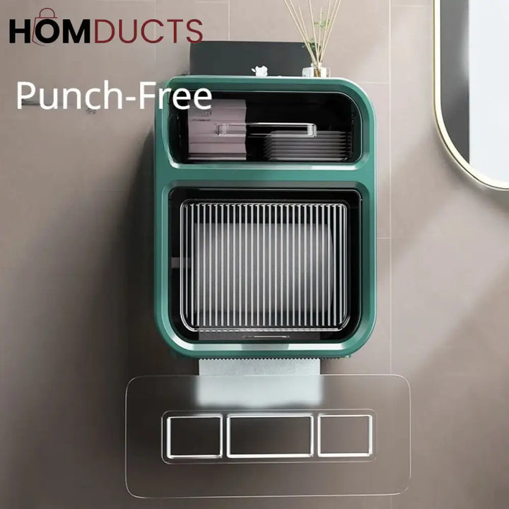 Wall Mounted Tissue Holder With Drawer – Homducts
